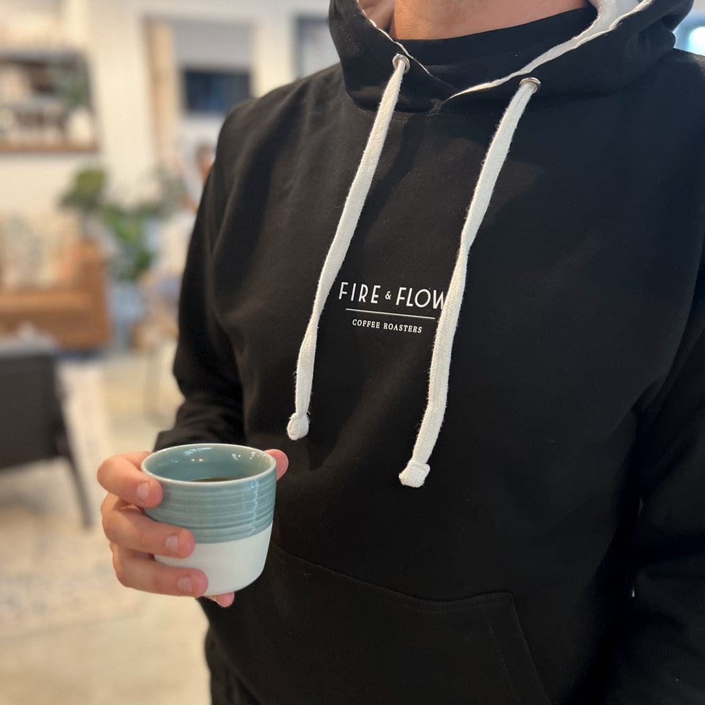 FIRE & FLOW PORTAFILTER HOODIE (BLACK) – Fire & Flow Coffee